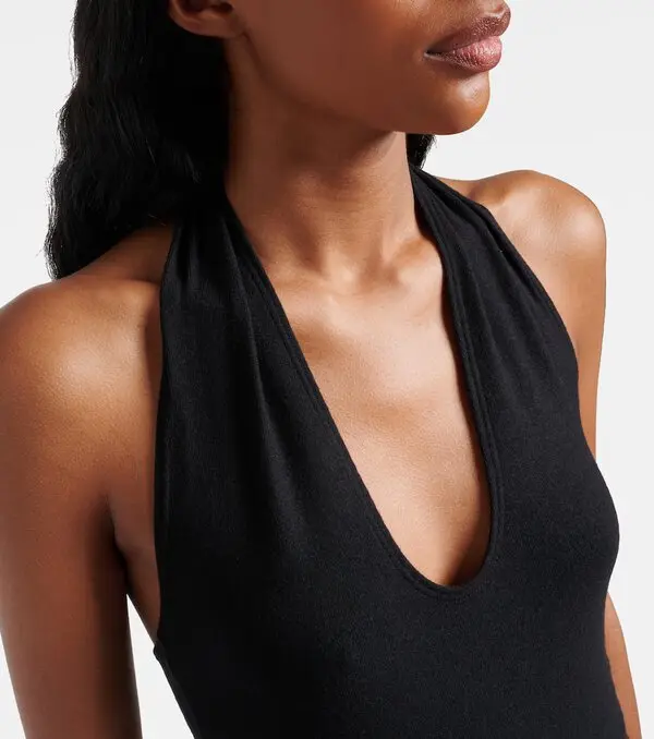 LESET Lauren Halterneck Jersey Top