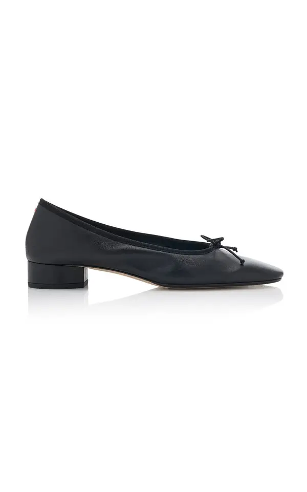 AeydĒ Onda Leather Ballerinas - Black