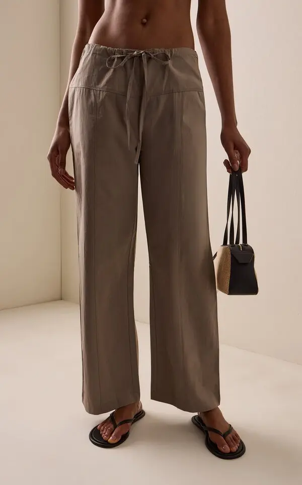 DEIJI STUDIOS Seam Cotton Poplin Trousers