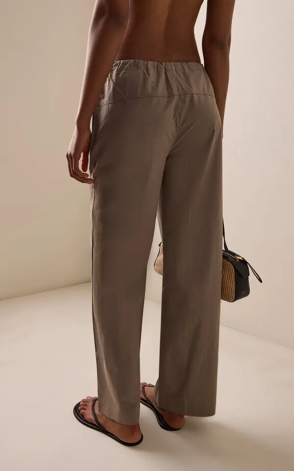 DEIJI STUDIOS Seam Cotton Poplin Trousers