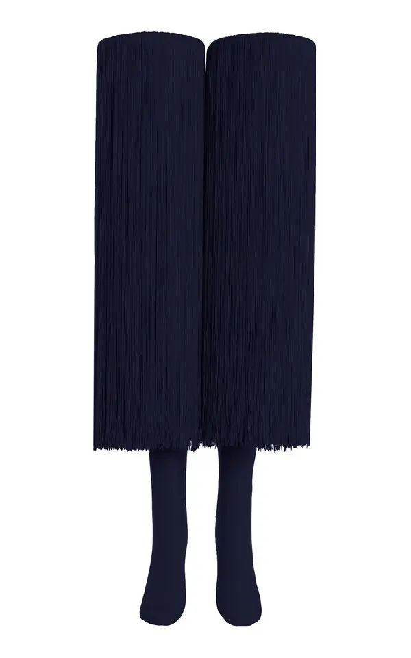 Alaïa High Socks - Navy