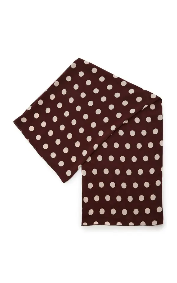 JUILLET Polka-dot Bandana - Brown
