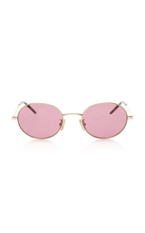 Givenchy City Round-frame Metal Sunglasses - Brown