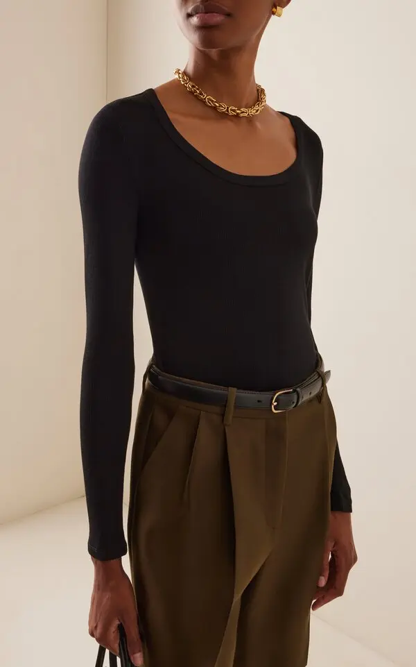 Majestic Filatures Stretch-jersey T-shirt - Black