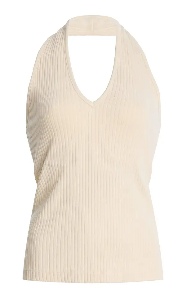 Citizens Of Humanity Thea Ribbed Halter Top - White
