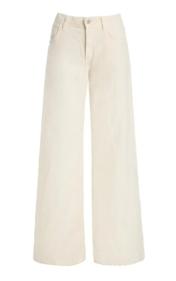 Citizens Of Humanity Nora Low-rise Linen Trousers - Ivory