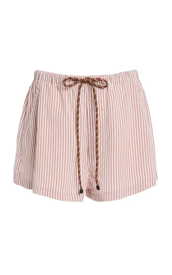 Citizens Of Humanity Este Striped Drawstring Shorts - Pink