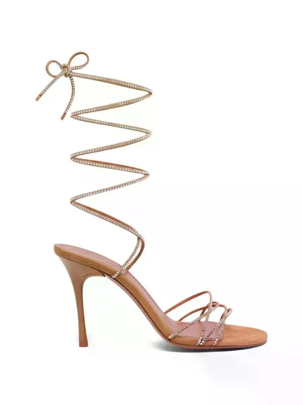 Amina Muaddi Lori Lace-up Sandals