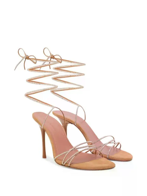 Amina Muaddi Lori Lace-up Sandals