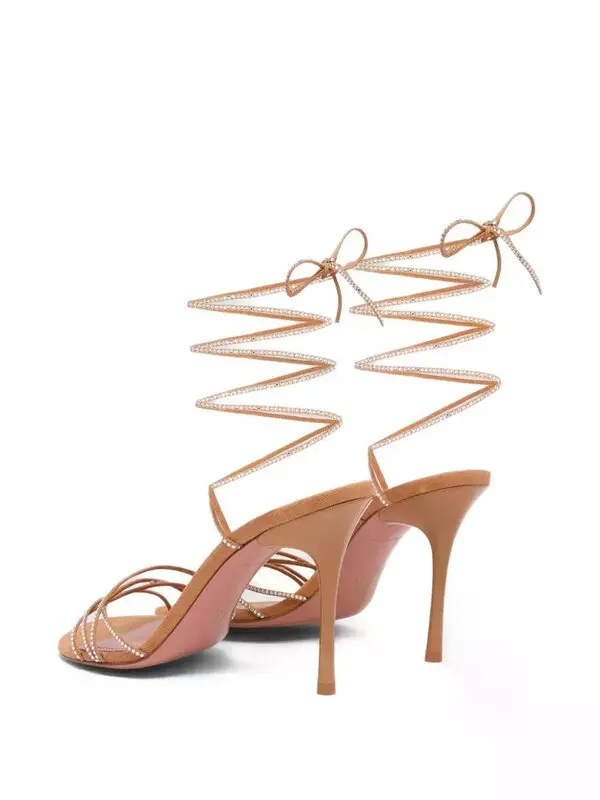 Amina Muaddi Lori Lace-up Sandals