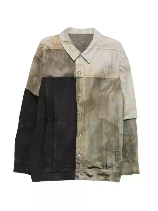 Rick Owens Jumbo Worker Panelled Jacket - Neutrals
