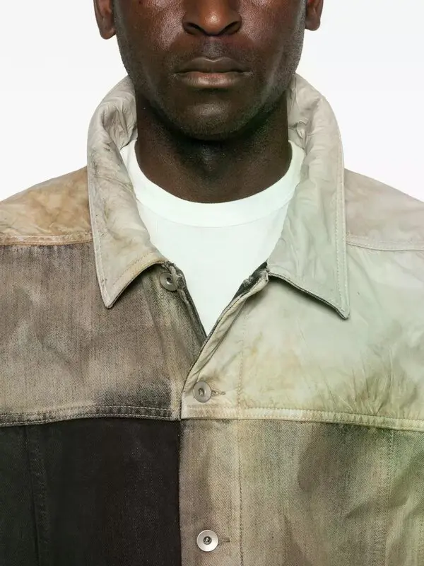 Rick Owens Jumbo Worker Panelled Jacket - Neutrals