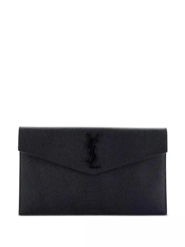 Saint Laurent Uptown Pouch Leather Clutch Bag