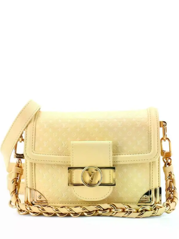 LOUIS VUITTON Dauphine Mini Shoulder Bag Embossed - Yellow