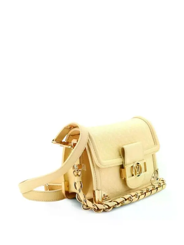 LOUIS VUITTON Dauphine Mini Shoulder Bag Embossed - Yellow