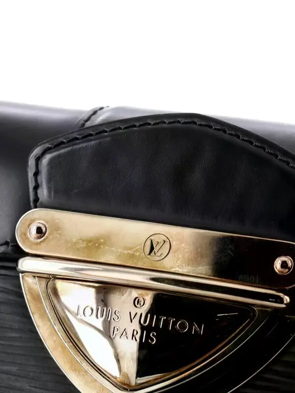 LOUIS VUITTON Montaigne Epi Leather Clutch Bag - Black