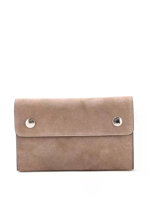 Hermès Nap Wallet Bag Grizzly And Swift Crossbody Bag - Grey