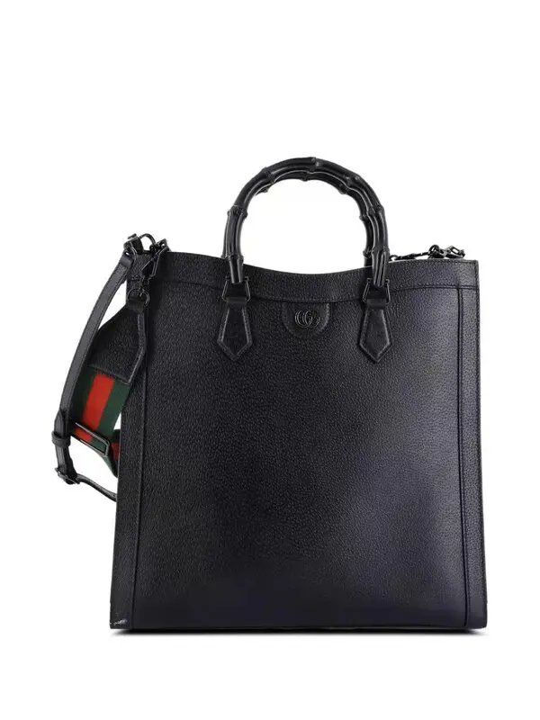 Gucci Diana Large Tote With Bamboo Handle - Black
