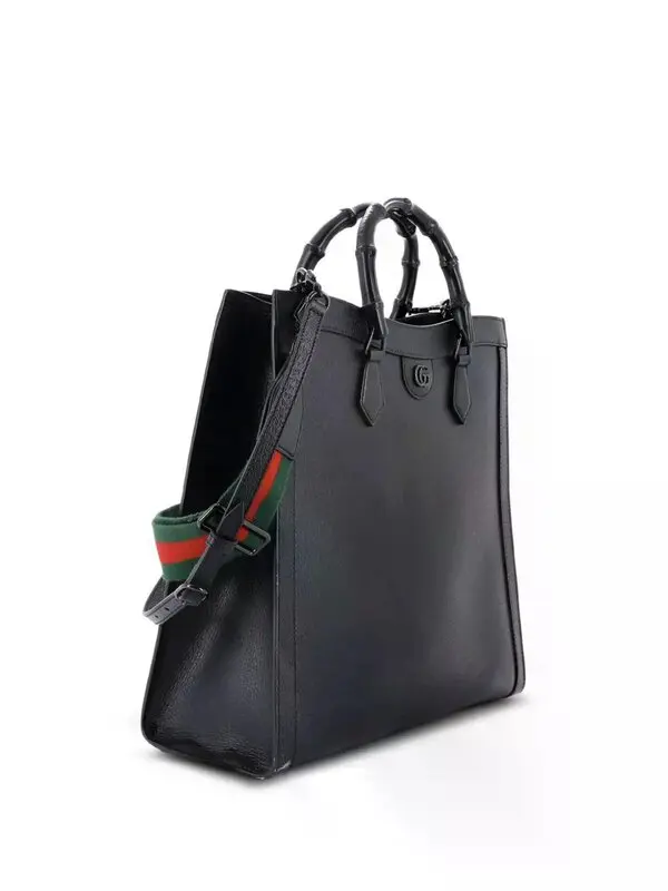 Gucci Diana Large Tote With Bamboo Handle - Black