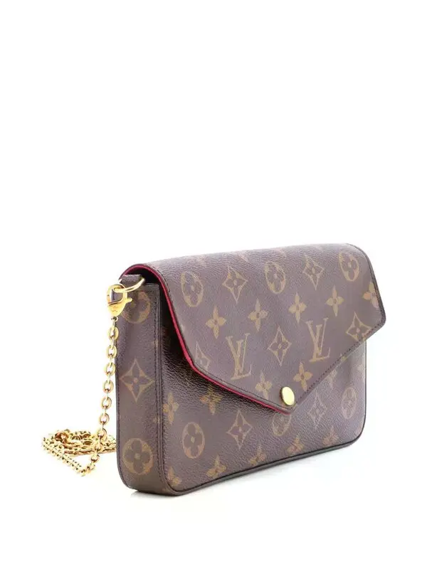 LOUIS VUITTON Felicie Pochette Monogram Canvas - Brown