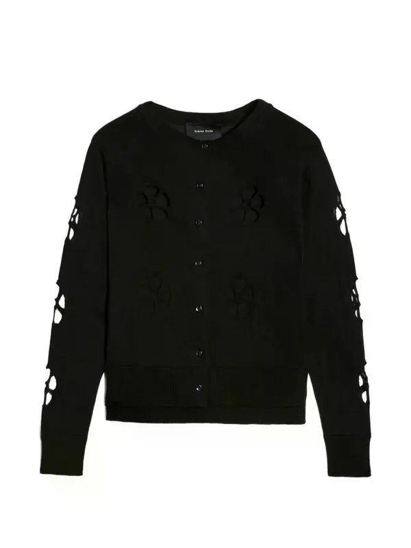 Simone Rocha Daisy Cut-out Cardigan - Black
