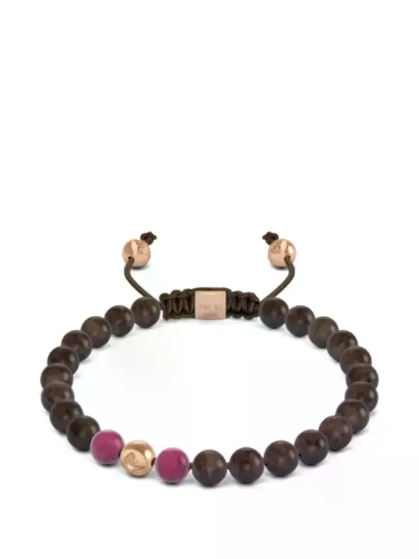 SHAMBALLA JEWELS Beaded Ruby And Diamond Bracelet