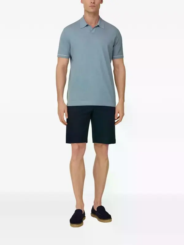 Boggi Milano Polo-collar T-shirt - Blue