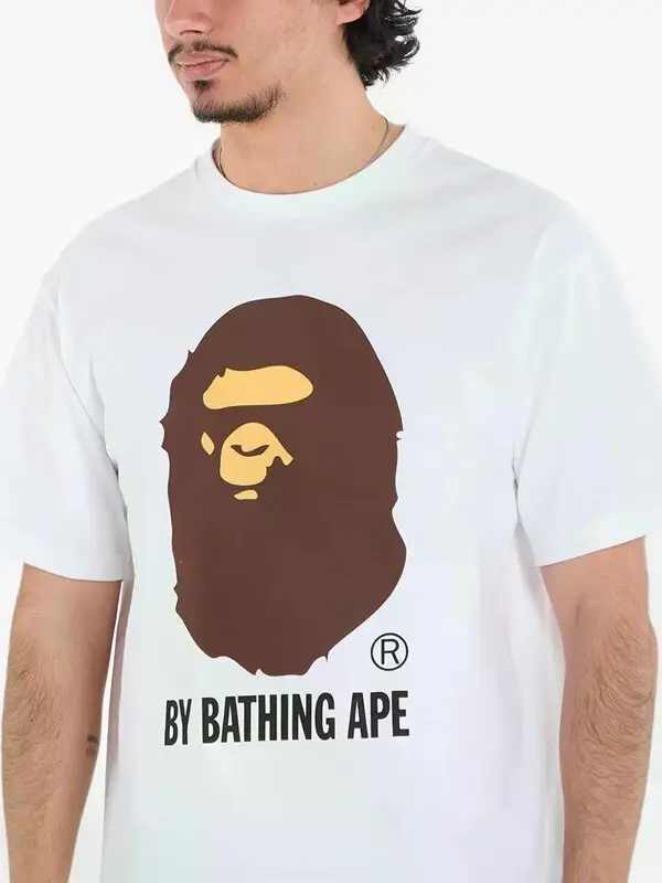 A BATHING APE Graphic Print Crewneck T-shirt - White