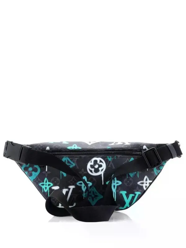 LOUIS VUITTON Discovery Bumbag Graffiti Monogram Eclipse Canvas Belt Bag - Black