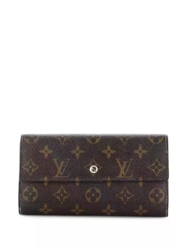 LOUIS VUITTON Sarah Wallet Monogram Canvas Small Wallets - Brown