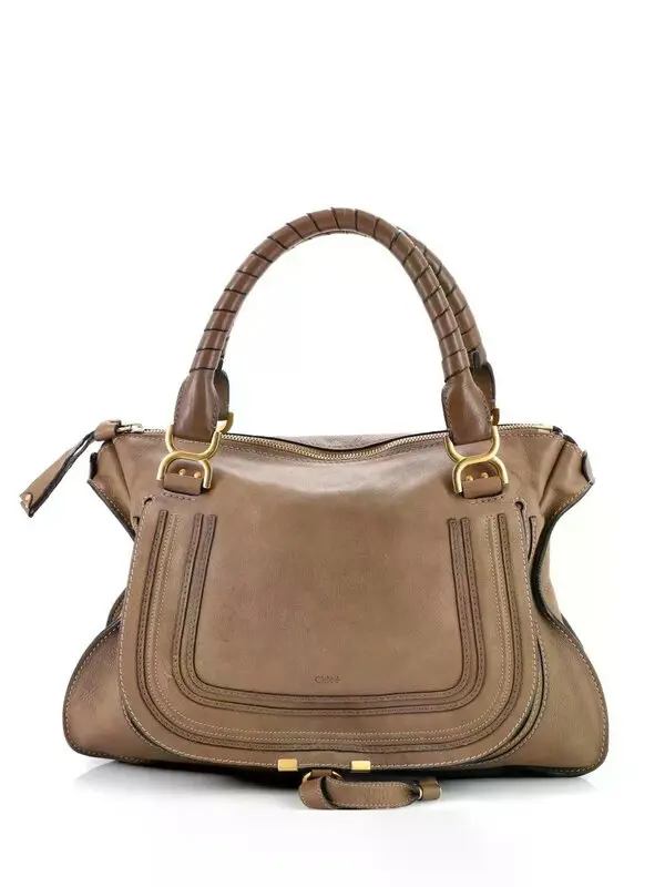 Chloé Marcie Leather Large Satchel - Brown