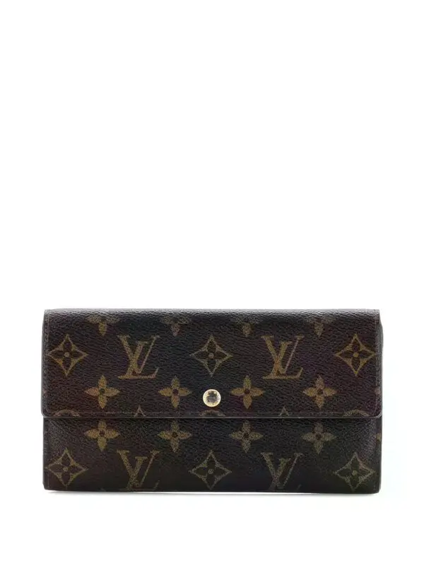LOUIS VUITTON Sarah Wallet Monogram Canvas Small Wallets - Brown