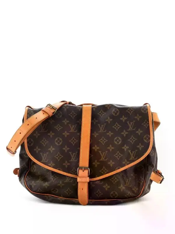 LOUIS VUITTON Saumur Handbag Monogram Canvas 35