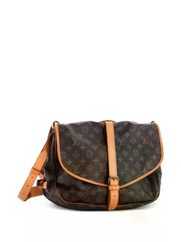 LOUIS VUITTON Saumur Handbag Monogram Canvas 35