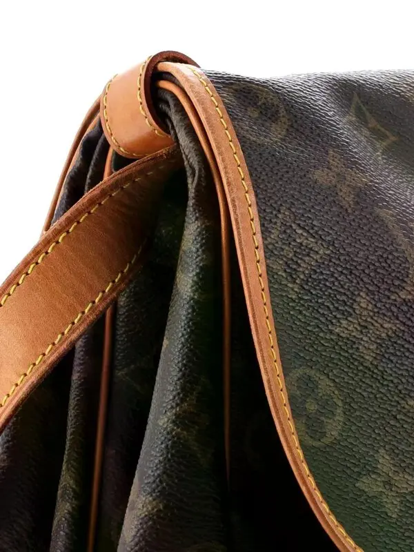 LOUIS VUITTON Saumur Handbag Monogram Canvas 35