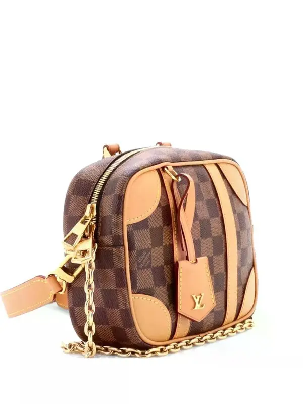 LOUIS VUITTON Valisette Souple Handbag Damier With Leather Bb Satchel - Brown
