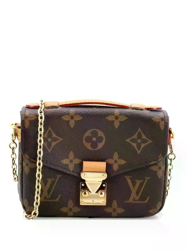 LOUIS VUITTON Micro Metis Monogram Canvas Crossbody Bag - Brown