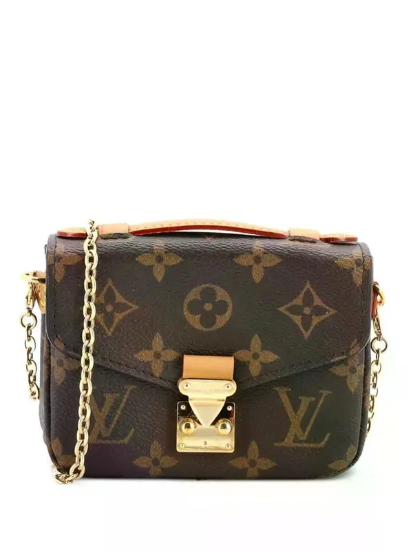LOUIS VUITTON Micro Metis Monogram Canvas Crossbody Bag - Brown