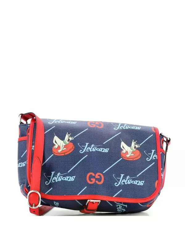 Gucci X The Jetsons Gg Astro Printed Crossbody Bag - Blue