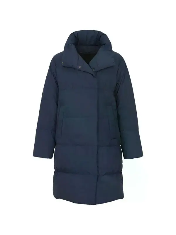 Max Mara Tenuta Hooded High-neck Coat - Blue