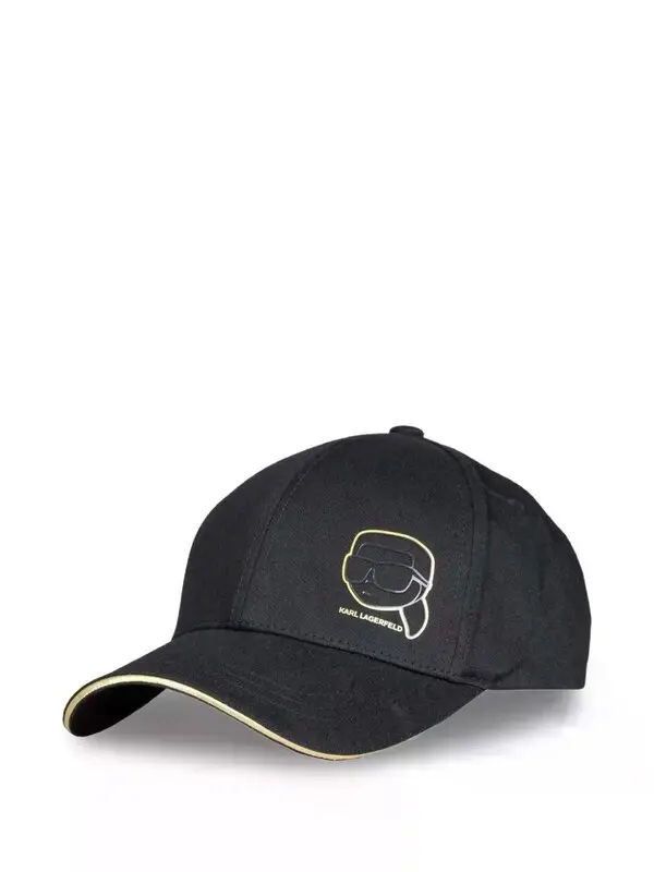 Karl Lagerfeld Logo Baseball Cap - Black