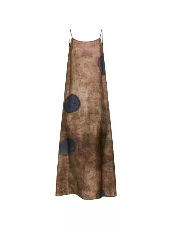 UMA WANG Anaya Midi Dress - Brown