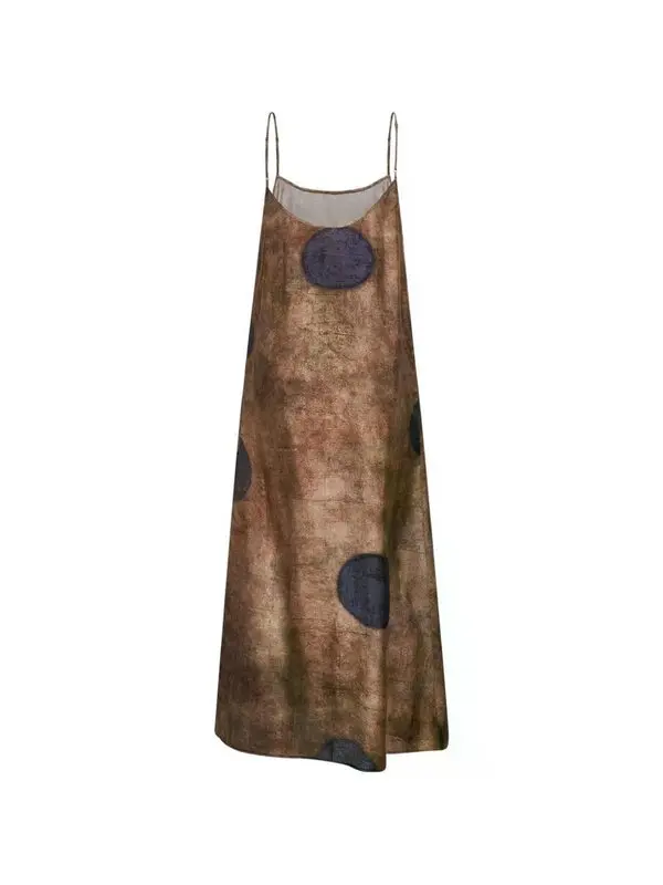 UMA WANG Anaya Midi Dress - Brown