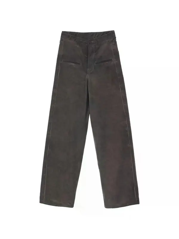 UMA WANG Ball Cotton Palazzo Pants - Grey
