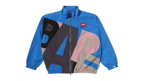 A BATHING APE By Kazuki Kuraishi Stand Collar Track Jacket - Blue