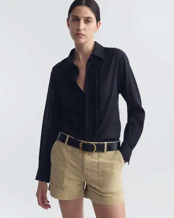 NILI LOTAN Nathael Ruffle Shirt