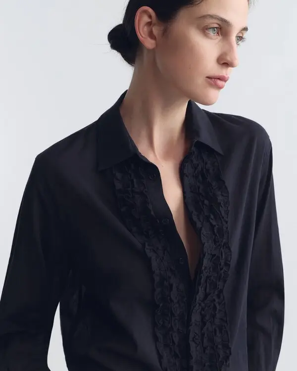 NILI LOTAN Nathael Ruffle Shirt