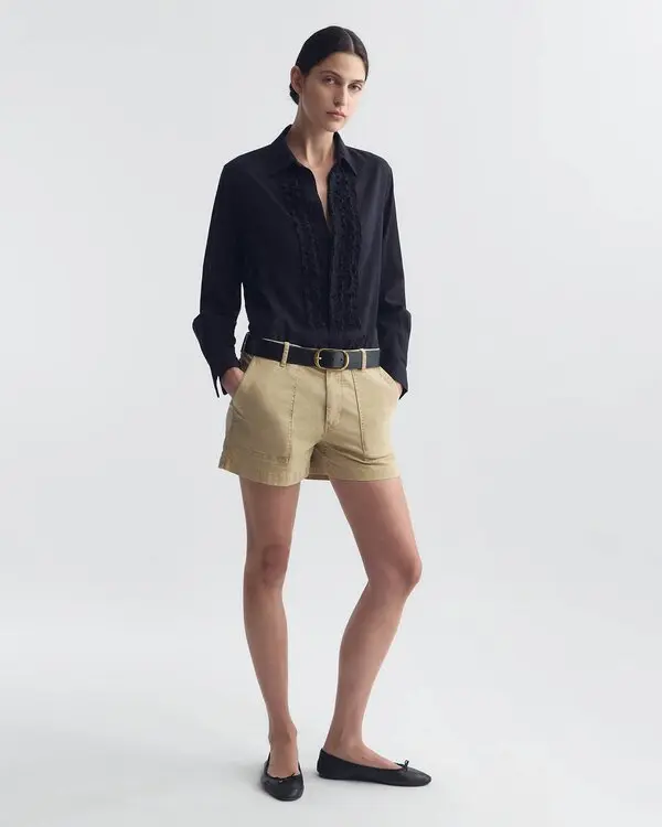 NILI LOTAN Nathael Ruffle Shirt