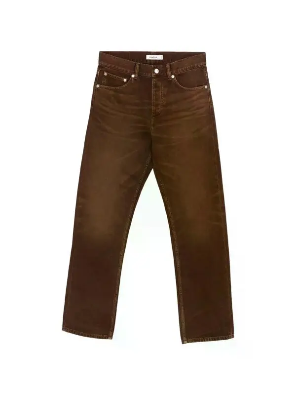 Sandro Regular Fit Faded Effect Jeans - Brown