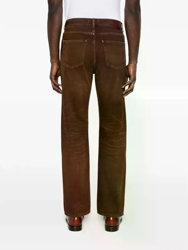 Sandro Regular Fit Faded Effect Jeans - Brown
